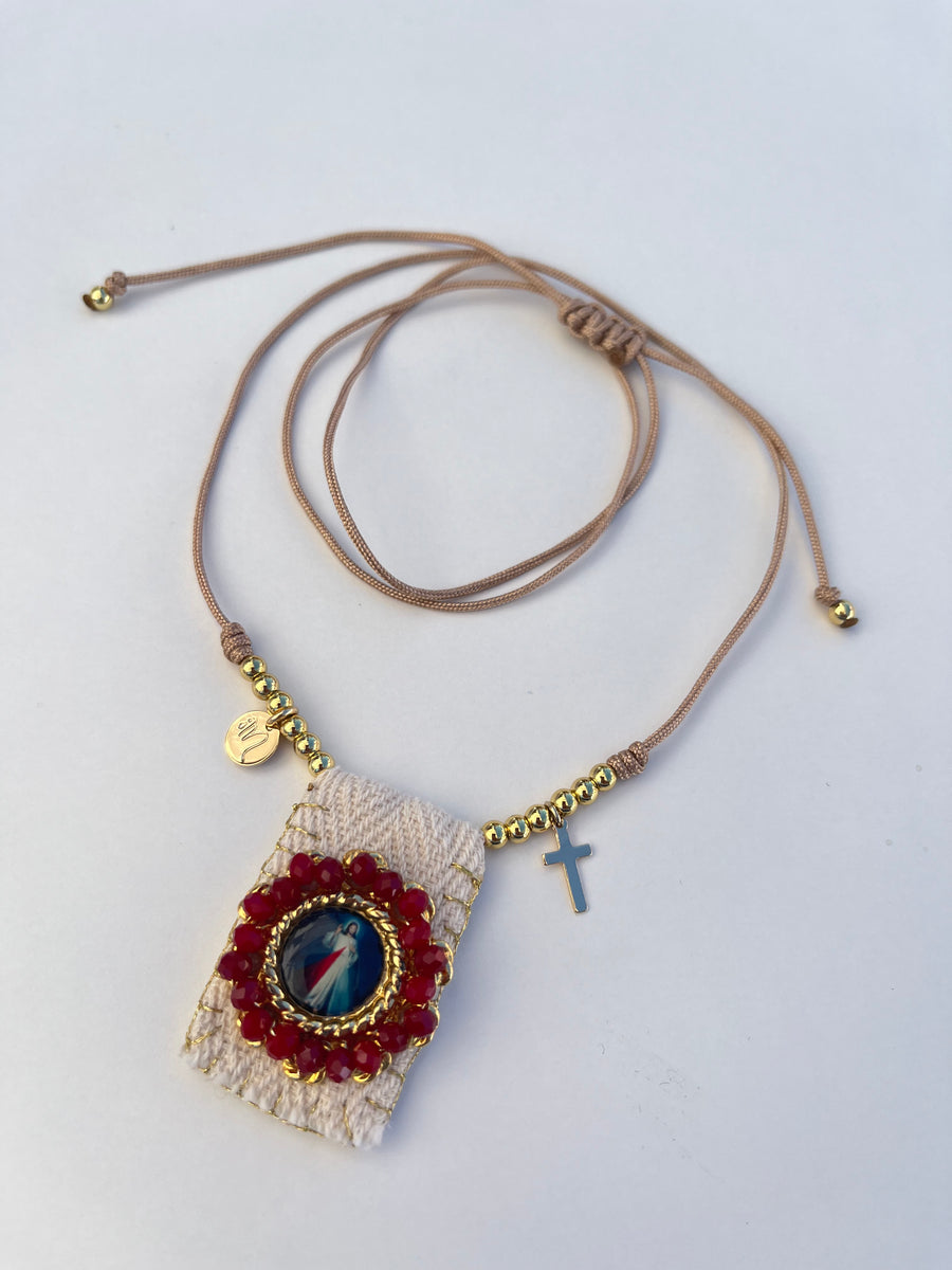 Collar escapulario Jesús de la Misericordia – Mayve Martínez